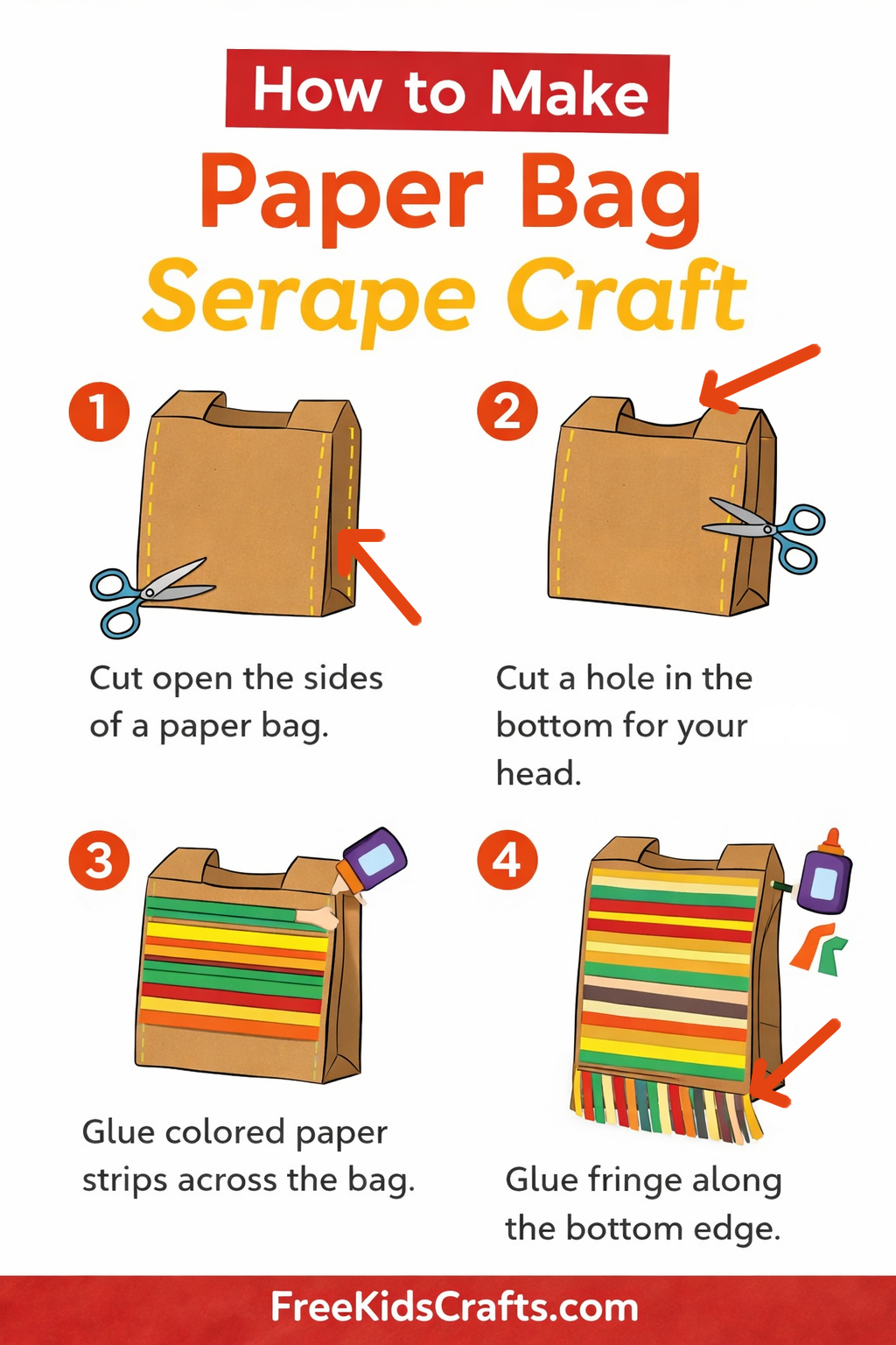 Paper Bag Serape Craft