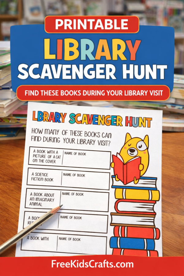 Printable Library Scavenger Hunt