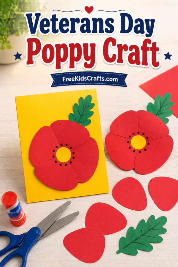 Veterans Day Poppy Craft