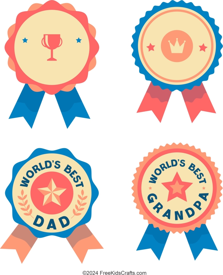 World's Best Dad Ribbon Craft