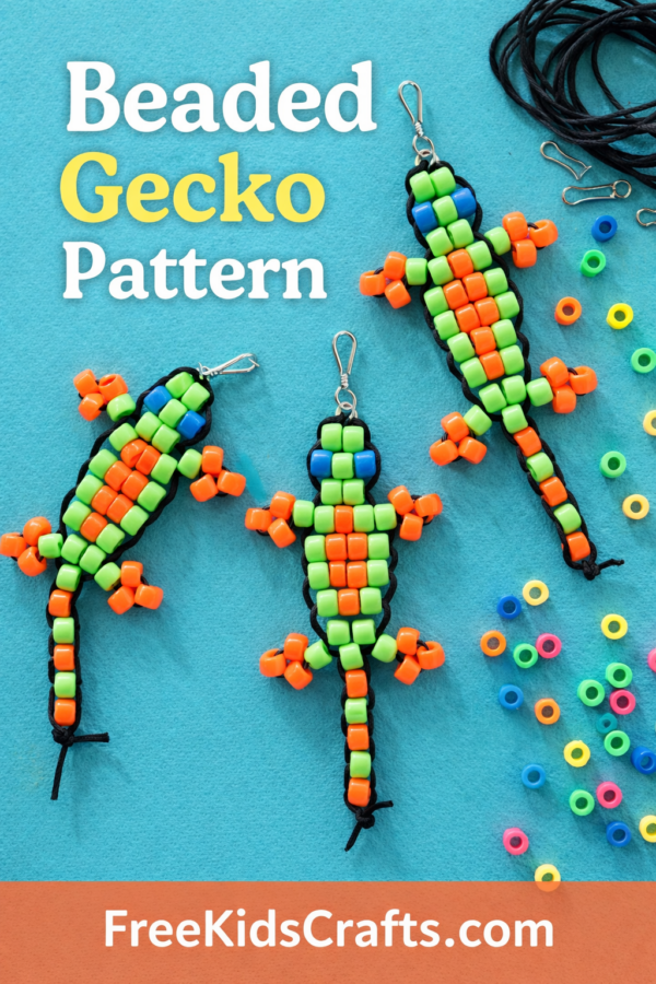 Beaded Gecko Pattern