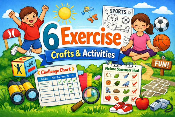 6 Exercise Crafts and Activities Round Up